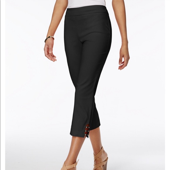 JM Collection | Pants & Jumpsuits | Jm Collection Pullon Latticeinset ...